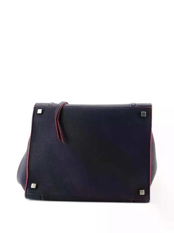 Celine Grainy Leather Mini Tote Bag - Blue