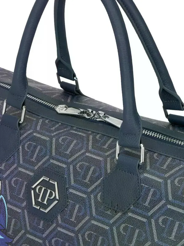 Philipp Plein Travel Bag Space Dragons Monogram