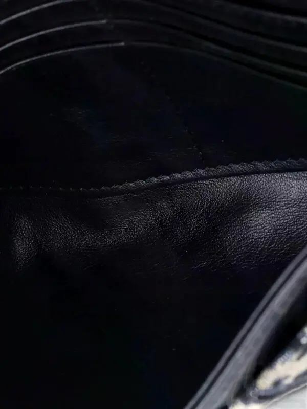 Dior Saddle Chain Wallet Oblique Canvas Crossbody Bag