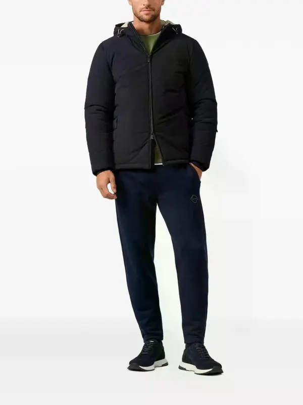 HACKETT LONDON Quilted Hooded Jacket