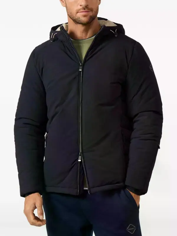 HACKETT LONDON Quilted Hooded Jacket