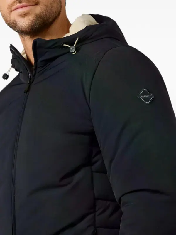 HACKETT LONDON Quilted Hooded Jacket