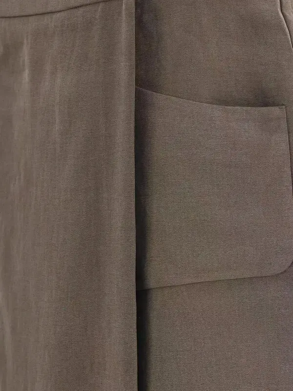 Giorgio Armani Wrap Patch-pocket Maxi Skirt
