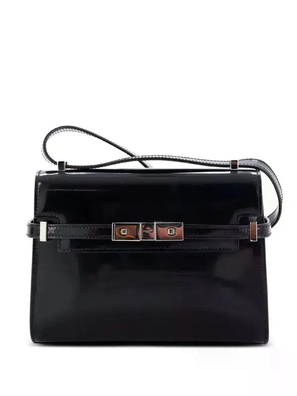 Saint Laurent Leather Manhattan Mini Crossbody Bag - Black