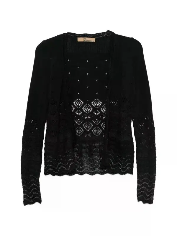 John Galliano Vintage 2000s Open-knit Crochet Cardigan