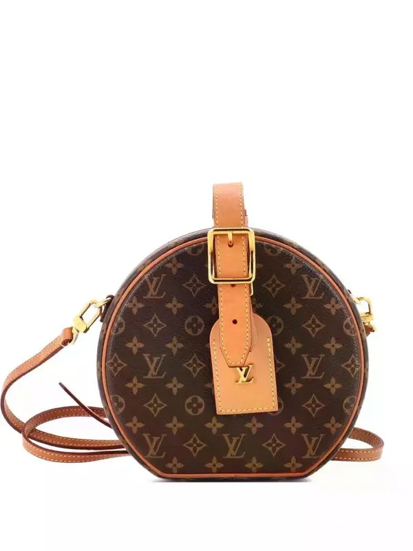 LOUIS VUITTON Monogram Canvas Petite Boîte Chapeau Crossbody Bag - Brown