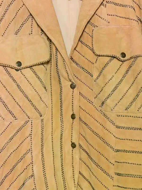 Roberto Cavalli 1980s Stud-embellished Leather Jacket