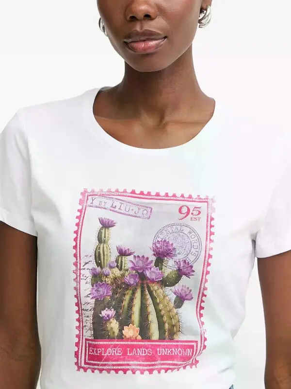 Liu Jo Graphic Print Cotton Jersey T-shirt