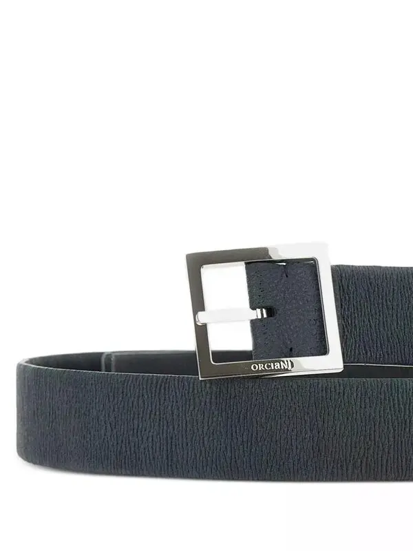 Orciani Frosted Leather Belt - Blue