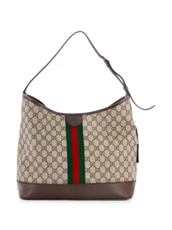 Gucci Ophidia Hobo Gg Coated Canvas Large Shoulder Bag
