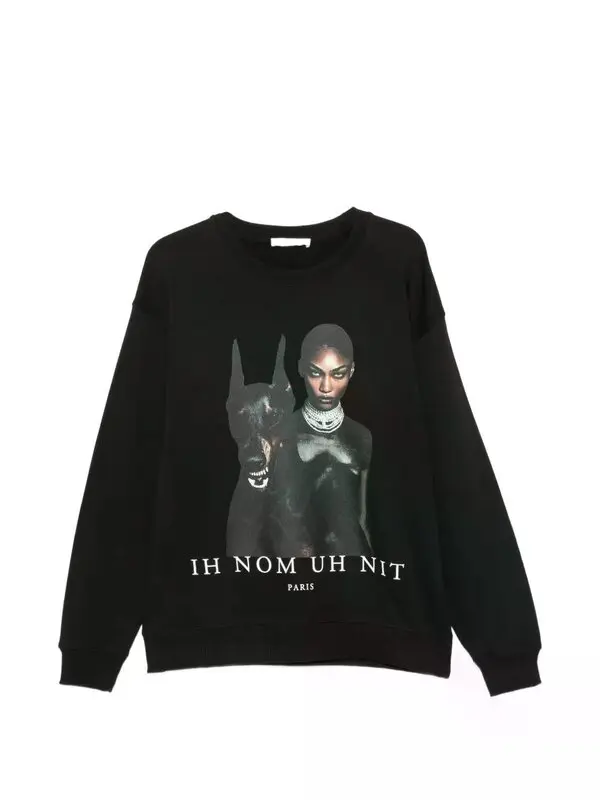 IH NOM UH NIT Family Graphic-print Logo-print Sweatshirt - Black