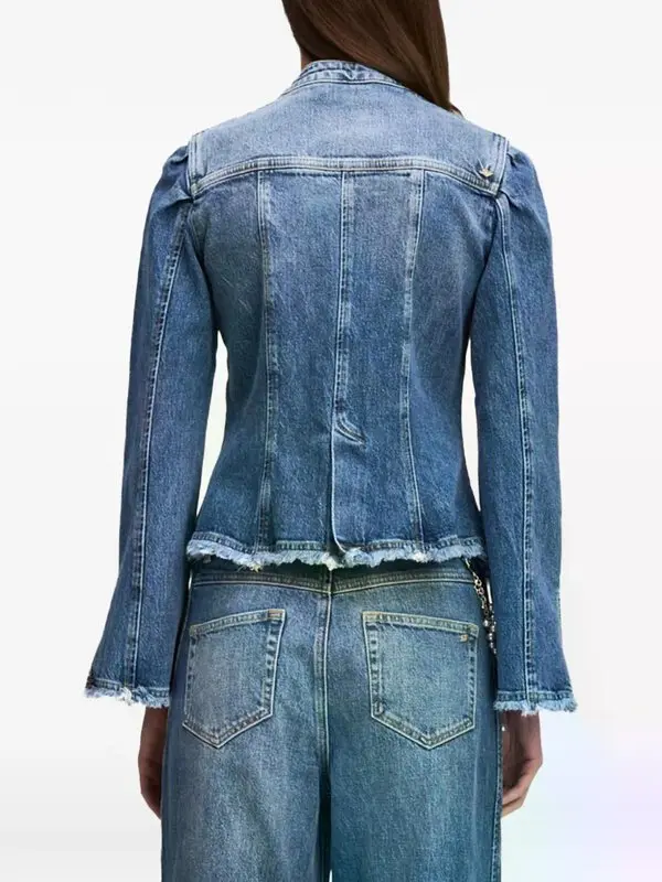 Cinq À Sept Avril Frayed Denim Jacket
