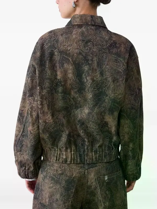 Liu Jo Oversized Glitter-print Drill Jacket