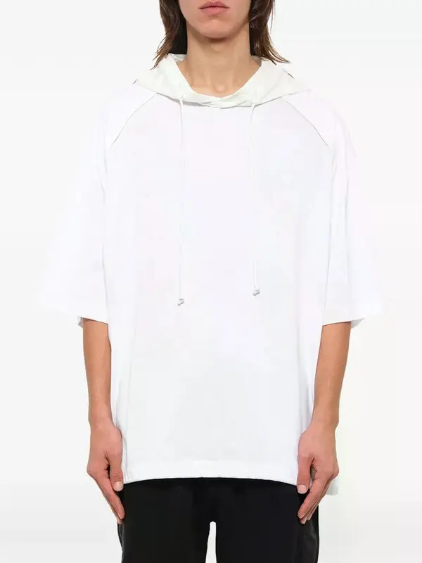 JUUN.J Logo-print Short-sleeve Hoodie