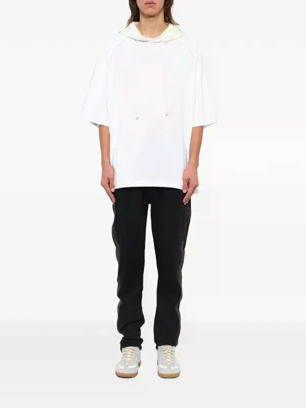 JUUN.J Logo-print Short-sleeve Hoodie