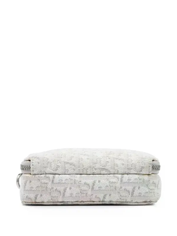Dior 2019 Oblique Canvas Double Zip Crossbody Bag