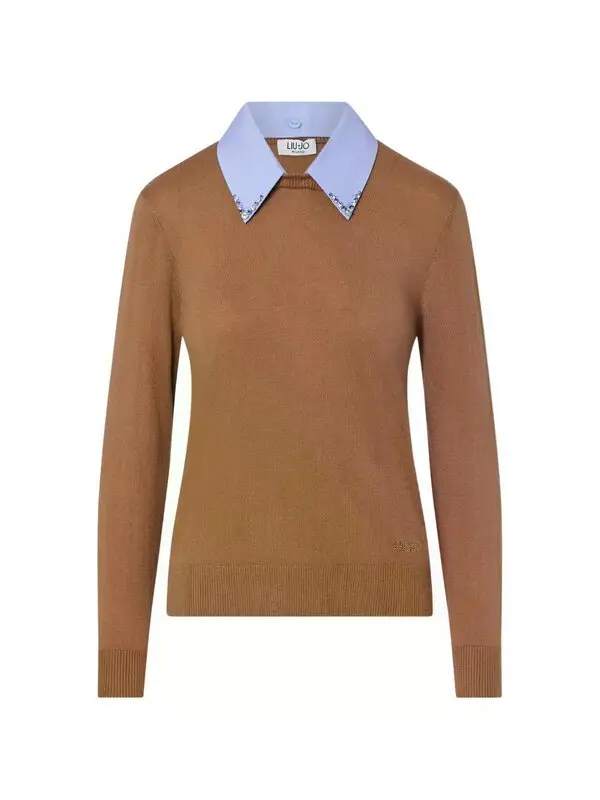 Liu Jo Poplin-detail Sweater