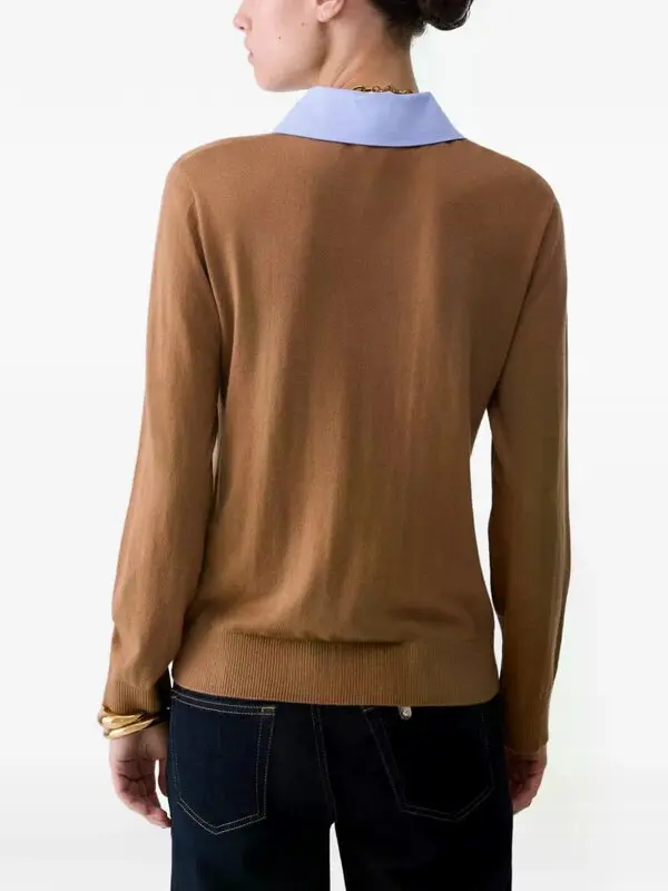 Liu Jo Poplin-detail Sweater