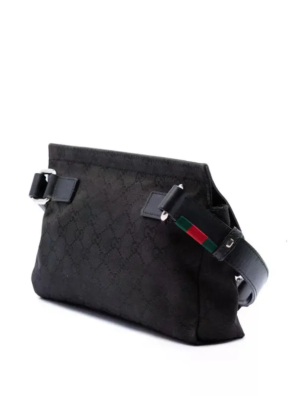 Gucci 2016-2026 Gg Canvas And Leather Web Belt Bag
