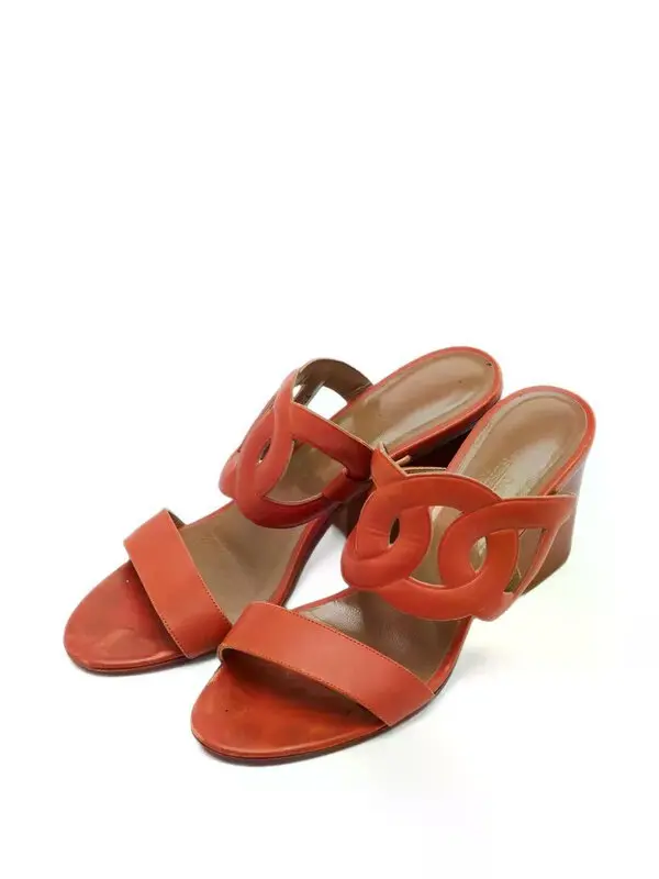 Hermès Leather Lipari 70 Sandals - Brown