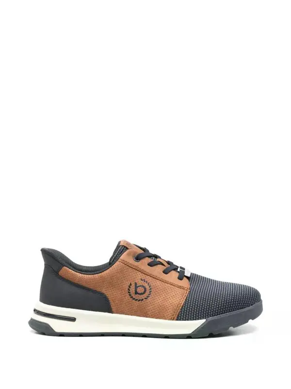 BUGATTI Perforated-details Panelled Sneakers - Blue