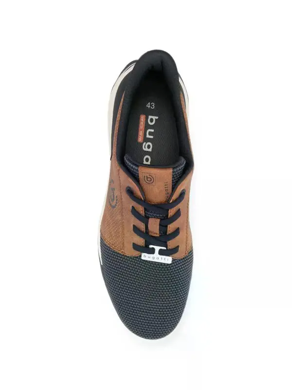 BUGATTI Perforated-details Panelled Sneakers - Blue