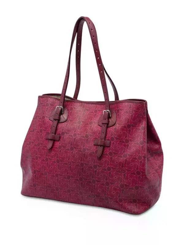 Celine 2009 Coated Canvas Le Horse Carriage Tote Bag