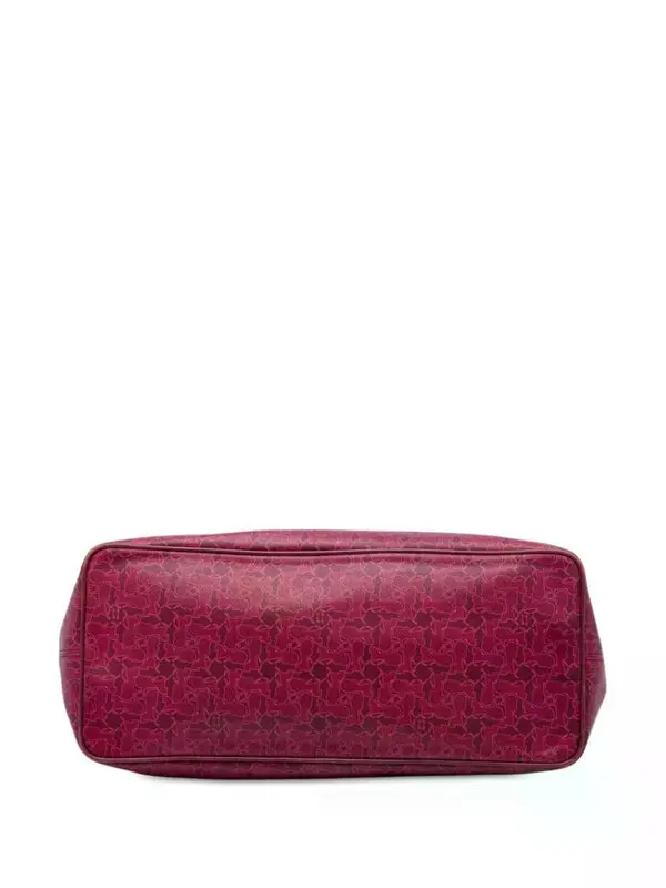 Celine 2009 Coated Canvas Le Horse Carriage Tote Bag