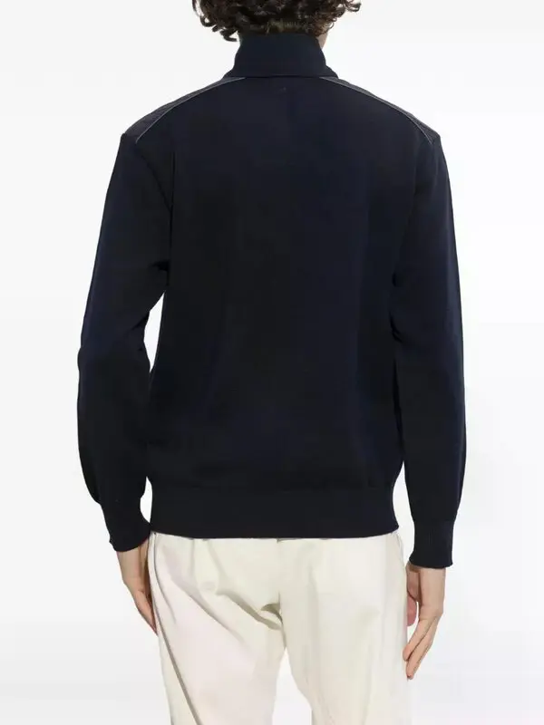 Paul & Shark Quarter-zip Stand-up Collar Sweater