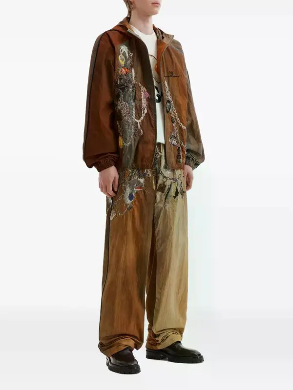 DOUBLET Embroidered Distressed Trousers