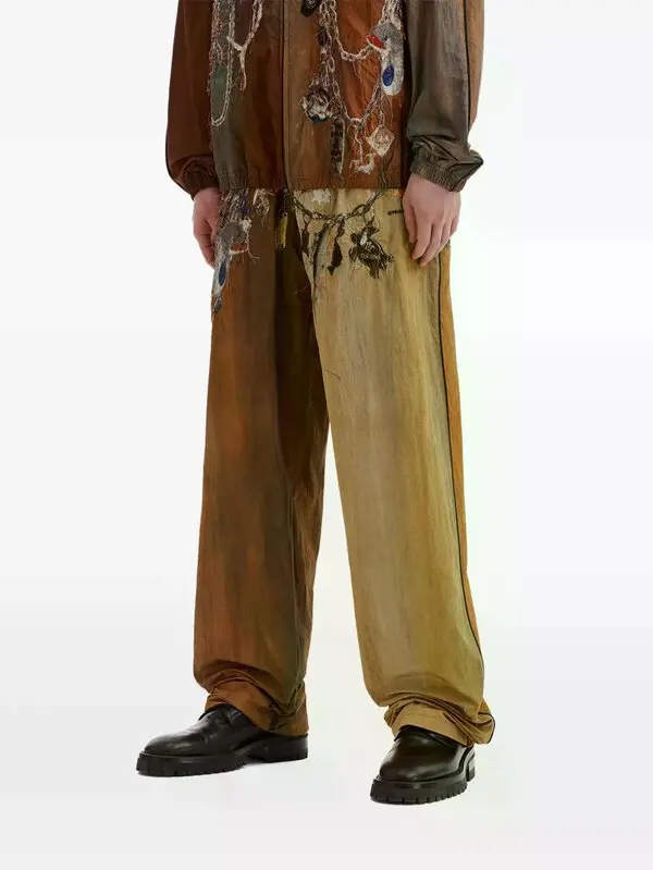 DOUBLET Embroidered Distressed Trousers