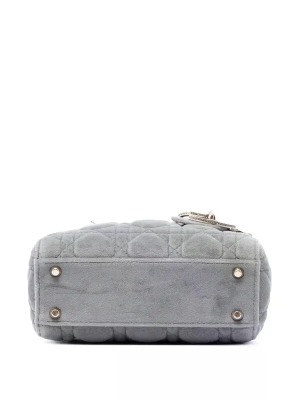 Dior Velvet Cannage Lady Satchel