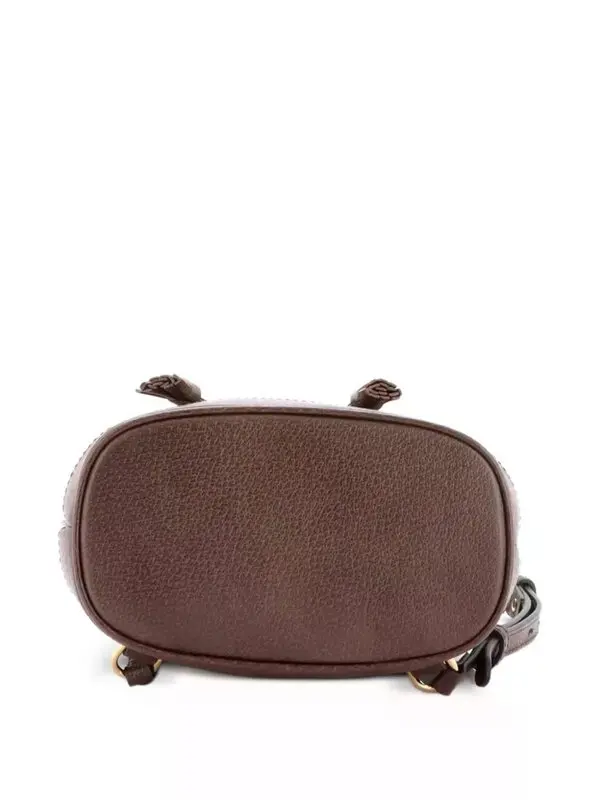 Gucci Ophidia Flap Gg Coated Canvas Mini Backpack - Brown