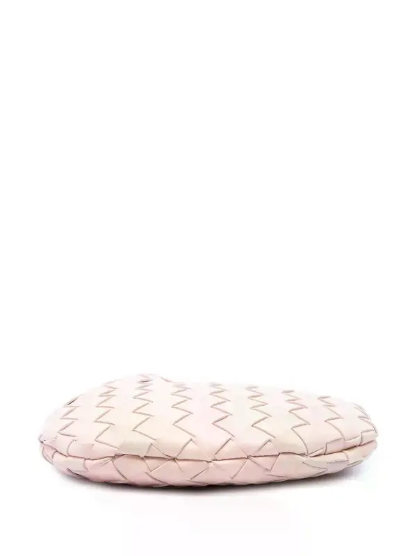 Bottega Veneta 2012-2026 Baby Lambskin Intrecciato Sardine Satchel - Pink