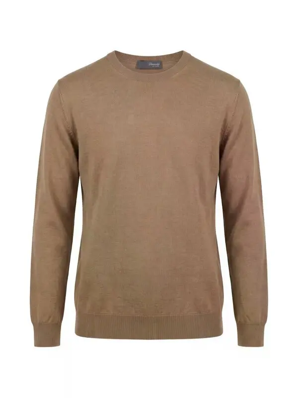 DRUMOHR Fine Knit Crew-neck Pullover - Brown
