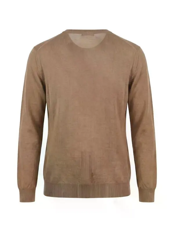 DRUMOHR Fine Knit Crew-neck Pullover - Brown
