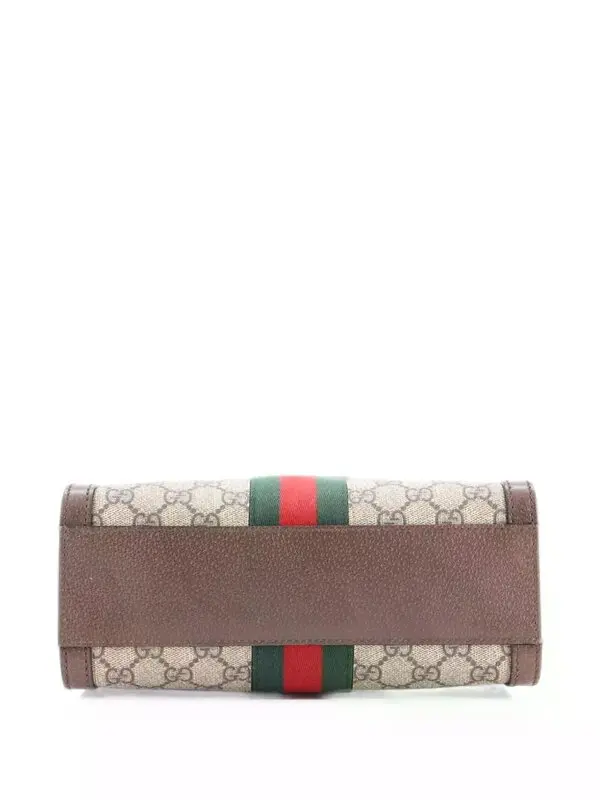 Gucci Ophidia Top Handle Gg Coated Canvas Small Tote Bag