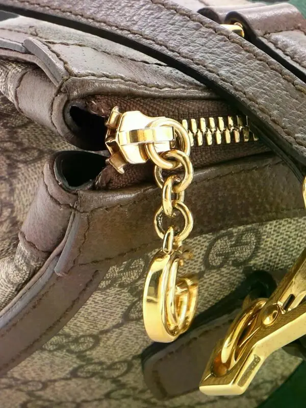 Gucci Ophidia Top Handle Gg Coated Canvas Small Tote Bag