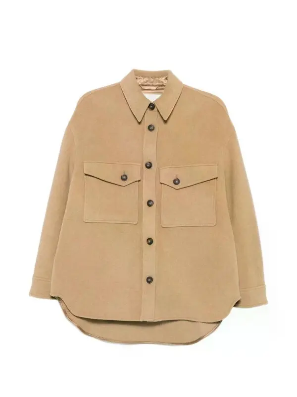 Closed Button-up Shirt Jacket