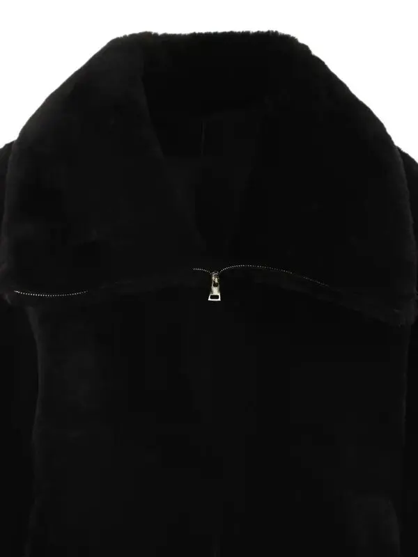 BLANCHA Zip-up Shearling Jacket