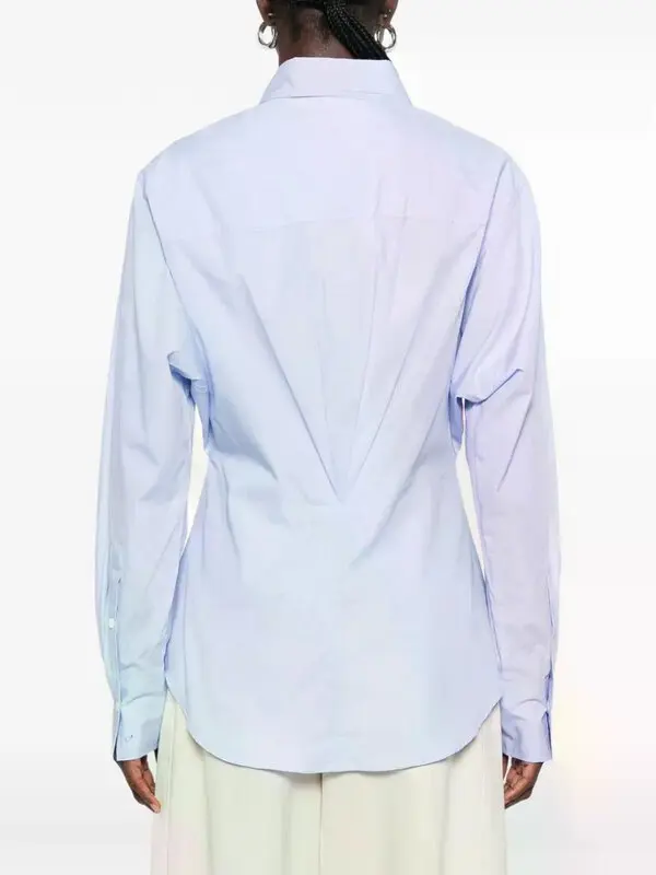 Closed Pleated-back Cotton Shirt