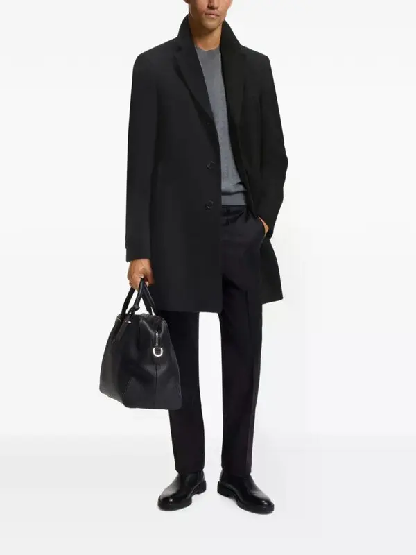 BOSS Slim-fit Formal Coat In Wool With Cashmere
