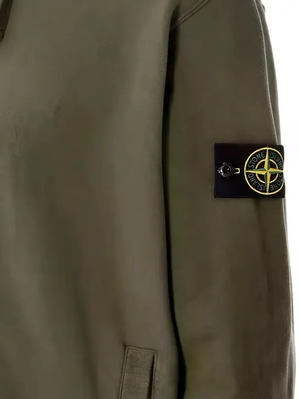Stone Island Logo-patch Zip-up Hoodie