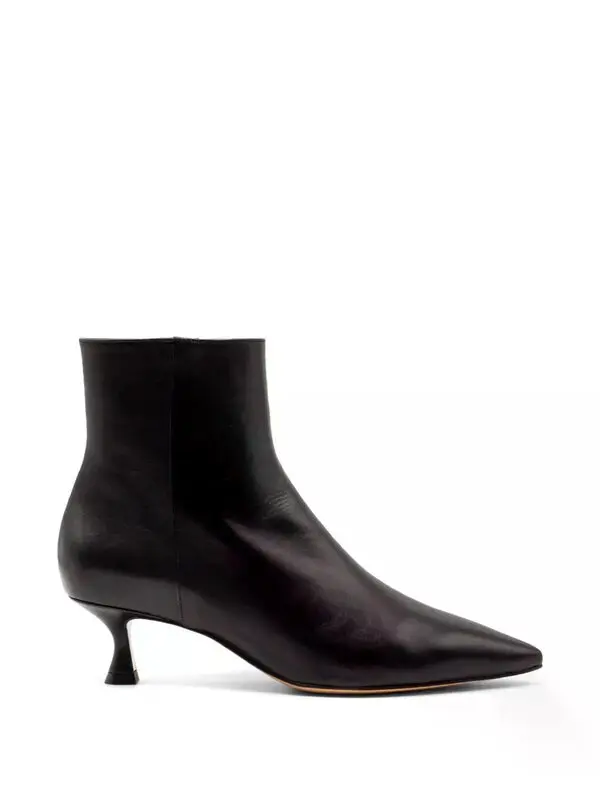 MARA BINI Tapered-toe Leather Ankle Boots