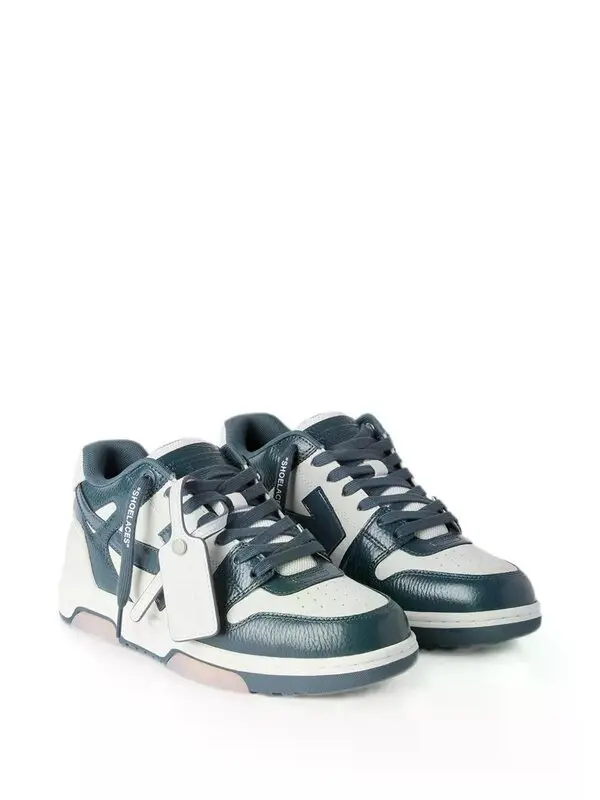 Off-White Leather Lace-up Sneakers - White