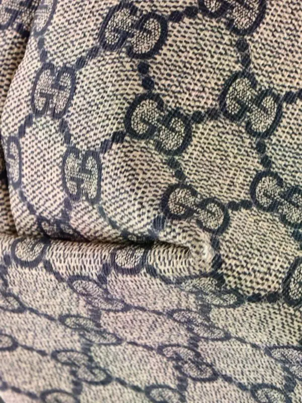 Gucci Plus Gg Coated Canvas With Leather Medium Tote Bag