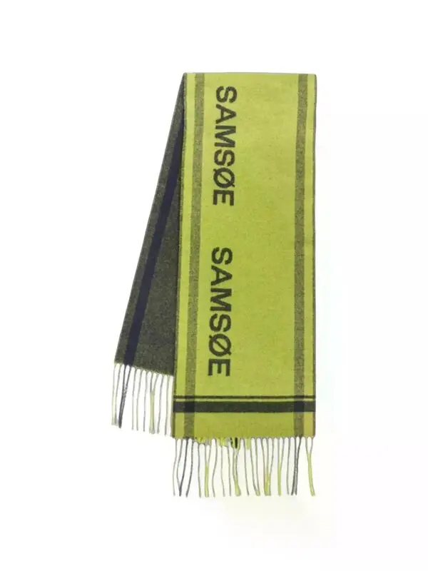 SAMSOE SAMSOE Samelia Logo-print Scarf