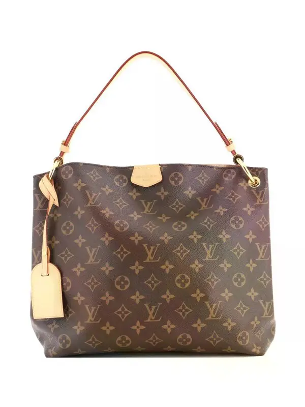 LOUIS VUITTON Monogram Canvas Graceful Hobo Bag - Brown