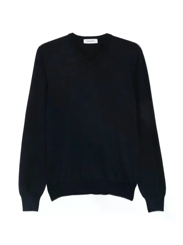 GRAN SASSO V-neck Sweater - Blue
