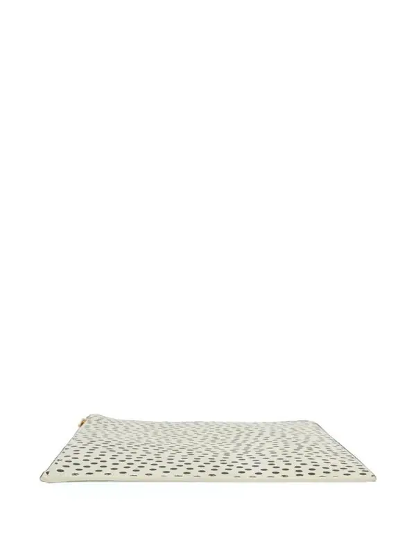 Saint Laurent Polka Dot Zipped Clutch Bag